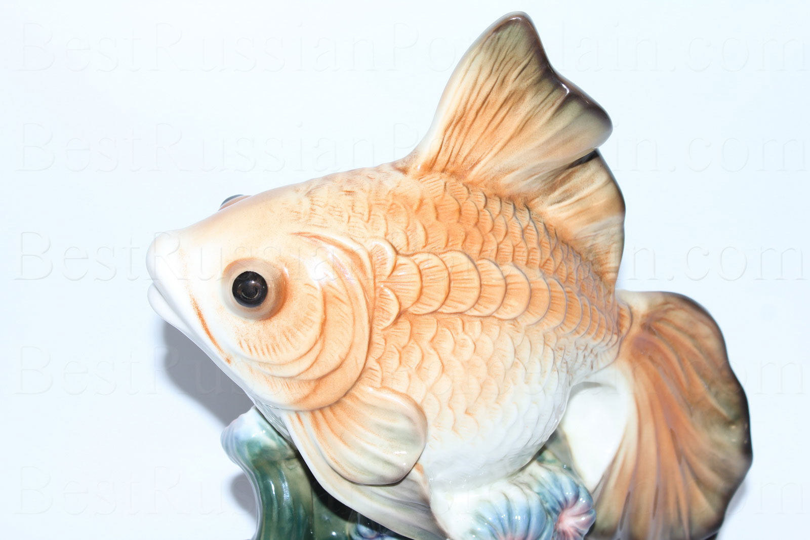 Buy big sculpture Goldfish | BestRussianPorcelain.com