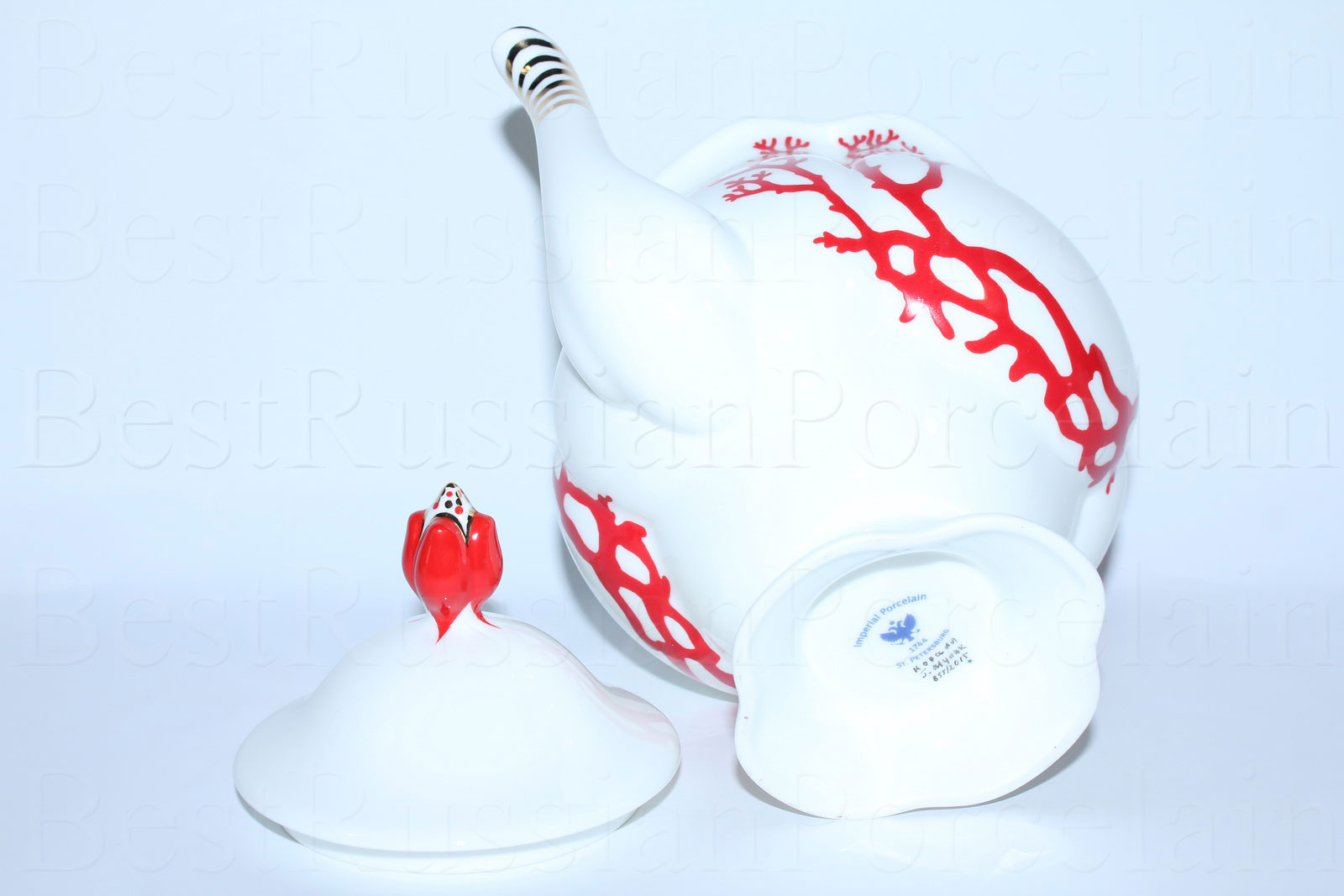 Buy Tea Set pic. Coral | BestRussianPorcelain.com