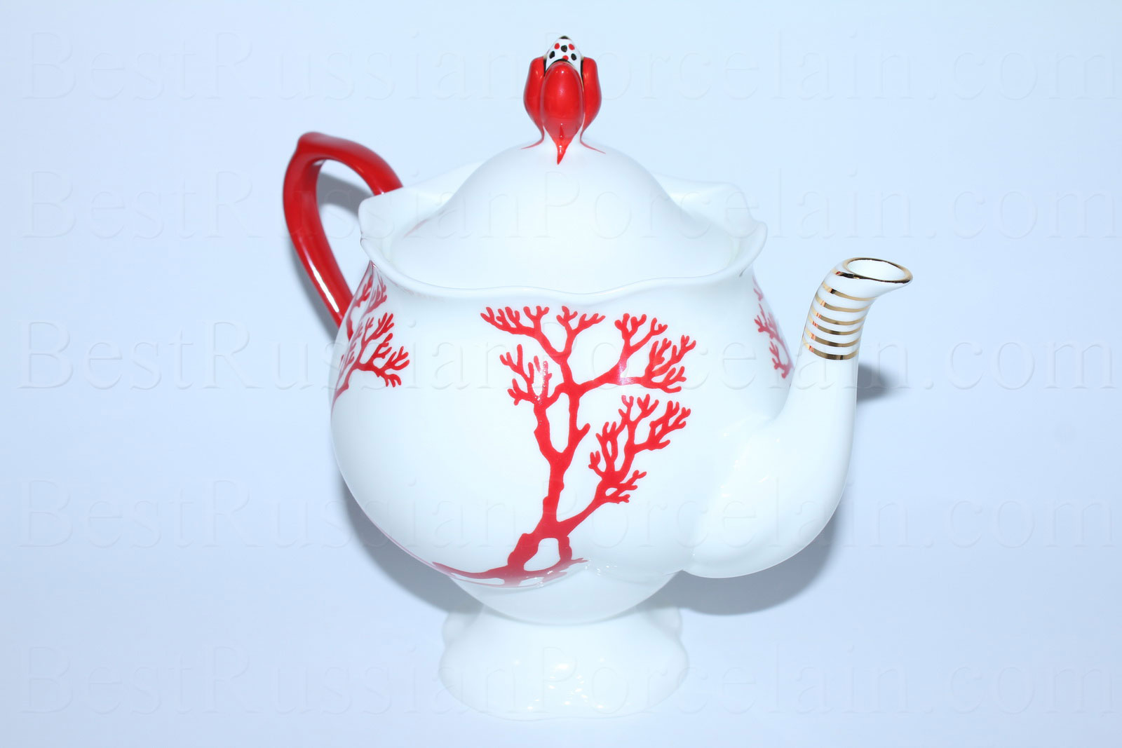 Buy Teapot Coral | BestRussianPorcelain.com