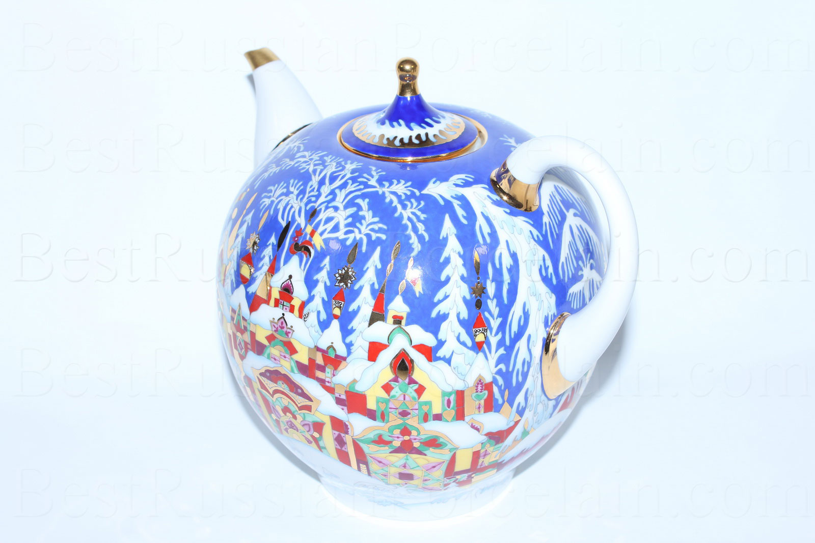 Buy Teapot Winter Tale | BestRussianPrcelain.com